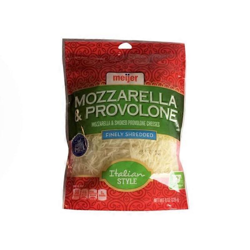Meijer Italian Style Finely Shredded Mozzarella & Smoked Provolone ...