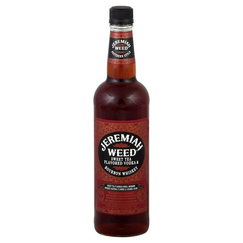 Jeremiah Weed Vodka & Bourbon Whiskey, Sweet Tea Flavored (750 ml ...