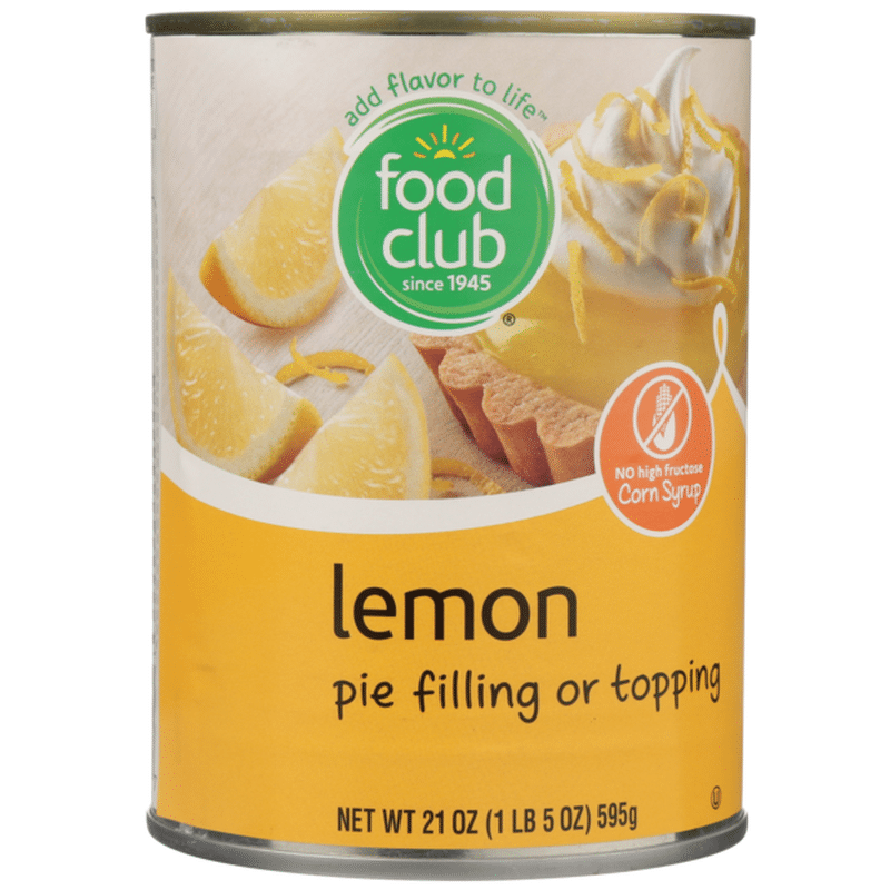 Food Club Lemon Pie Filling Or Topping (21 oz) - Instacart