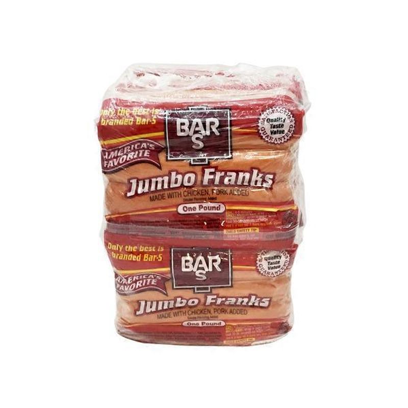 Bar S Jumbo Meat Franks (6 lb) - Instacart