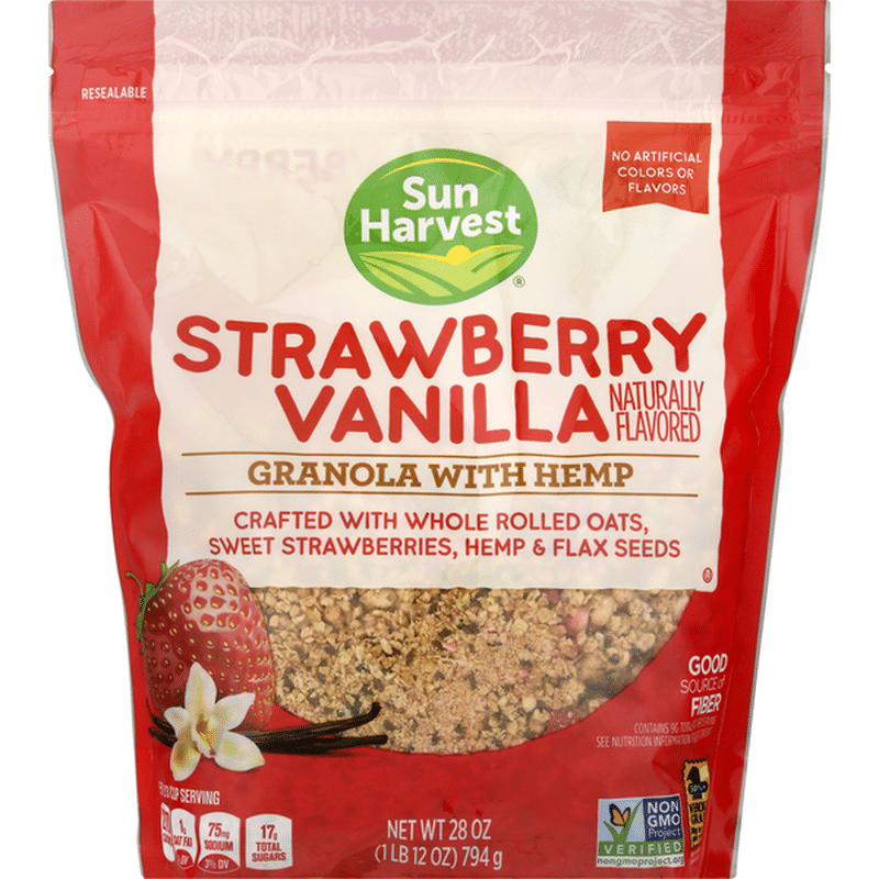 Sun Harvest Granola with Hemp, Strawberry Vanilla (28 oz) - Instacart