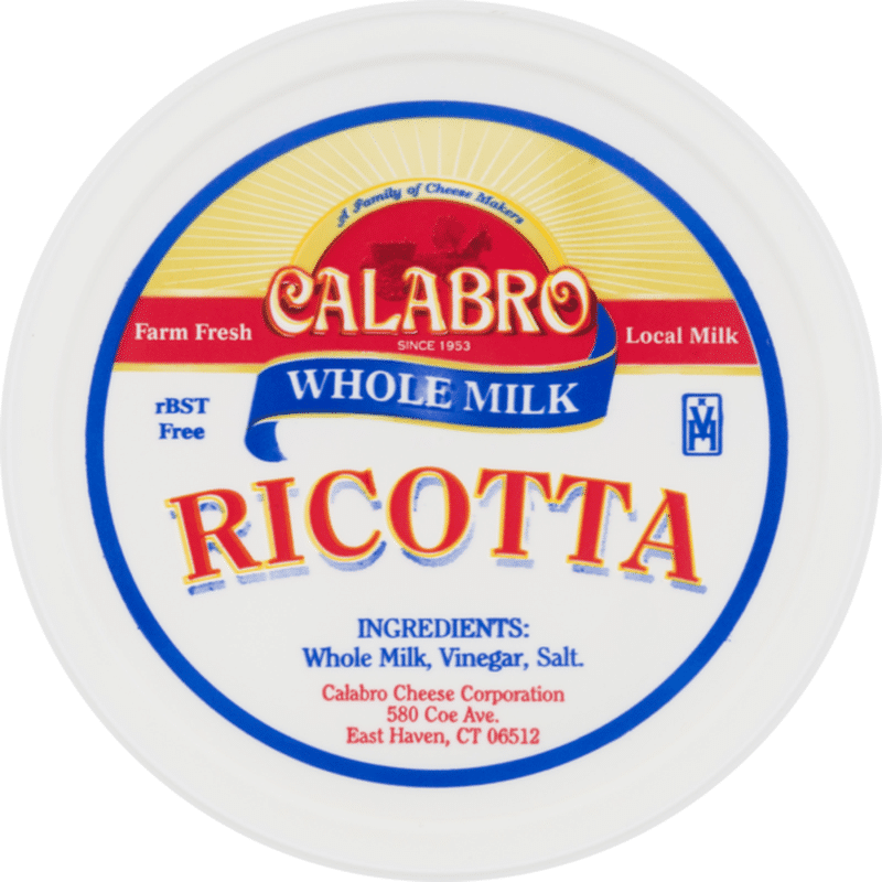 Calabro Ricotta Cheese Whole Milk (16 oz) - Instacart