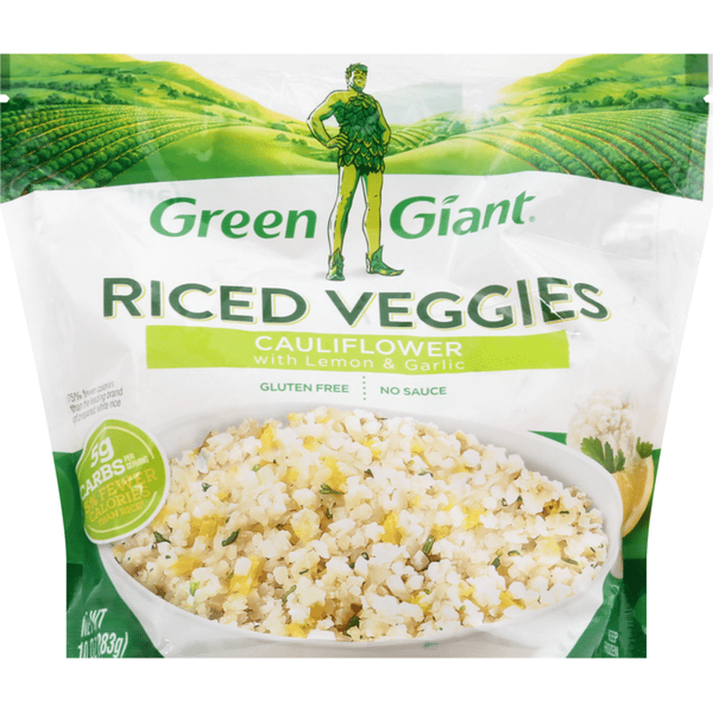 Green Giant Riced Veggies Cauliflower with Lemon & Garlic (10 oz ...