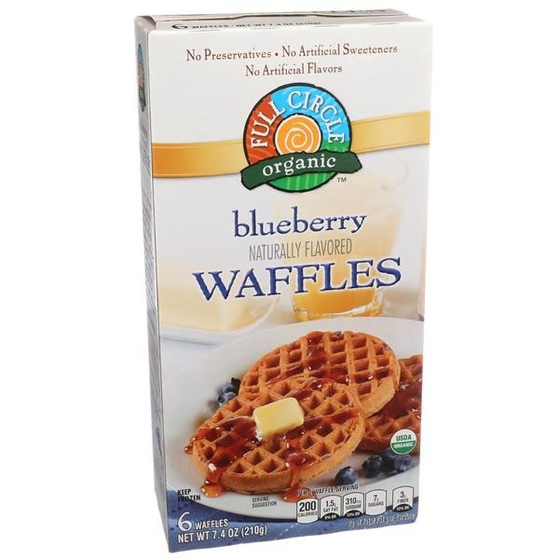 Full Circle Organic Blueberry Waffles (6 ct) - Instacart
