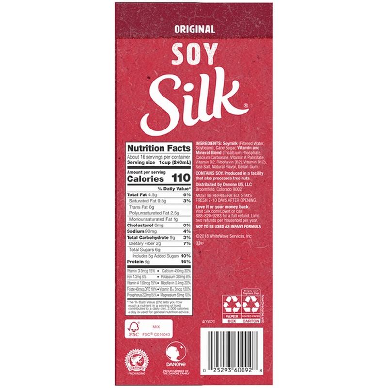 Silk Original Soymilk 64 Fl Oz Instacart