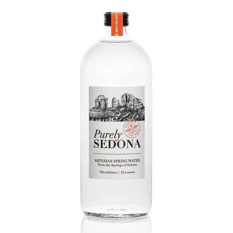 Purely Sedona Spring Water in Glass Bottle (750 ml) - Instacart