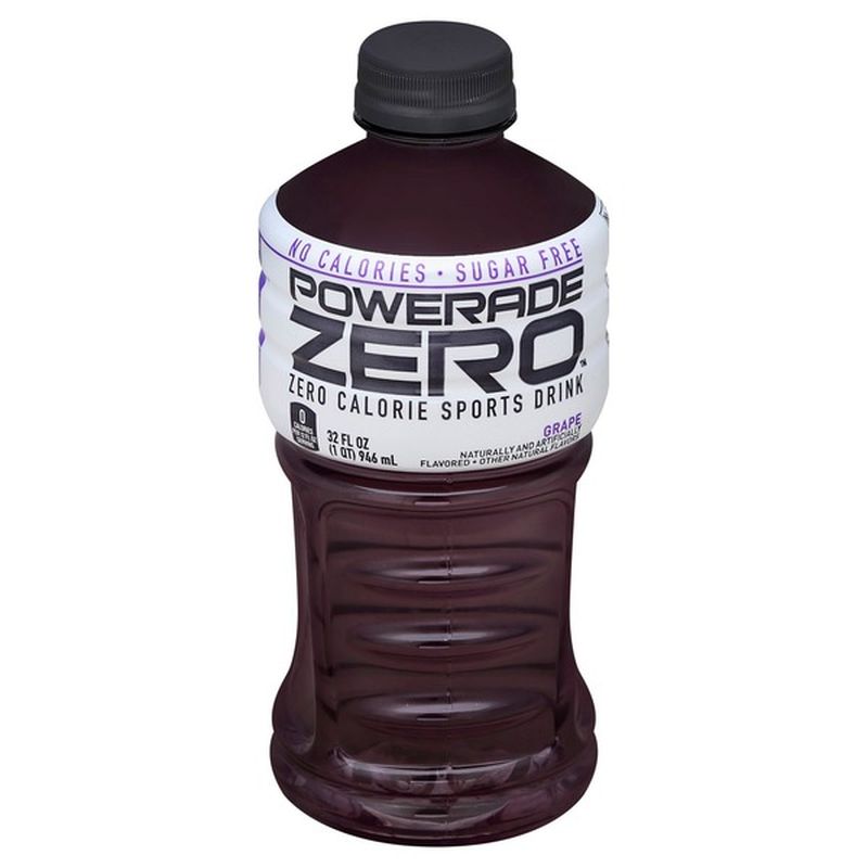 Powerade Zero Grape, Ion4 Electrolyte Enhanced Fruit Flavored Zero ...