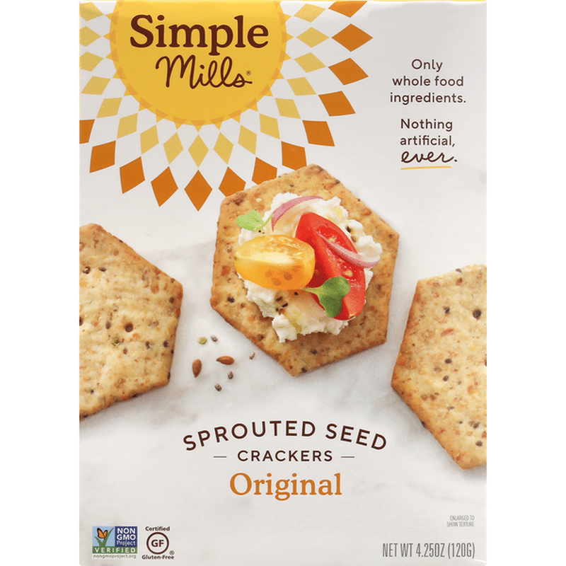 Simple Mills Original Sprouted Seed Crackers (4.25 oz) - Instacart