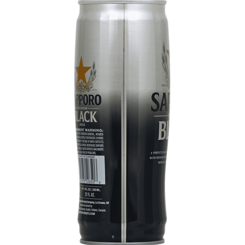 Sapporo Premium Black Beer (22 fl oz) - Instacart