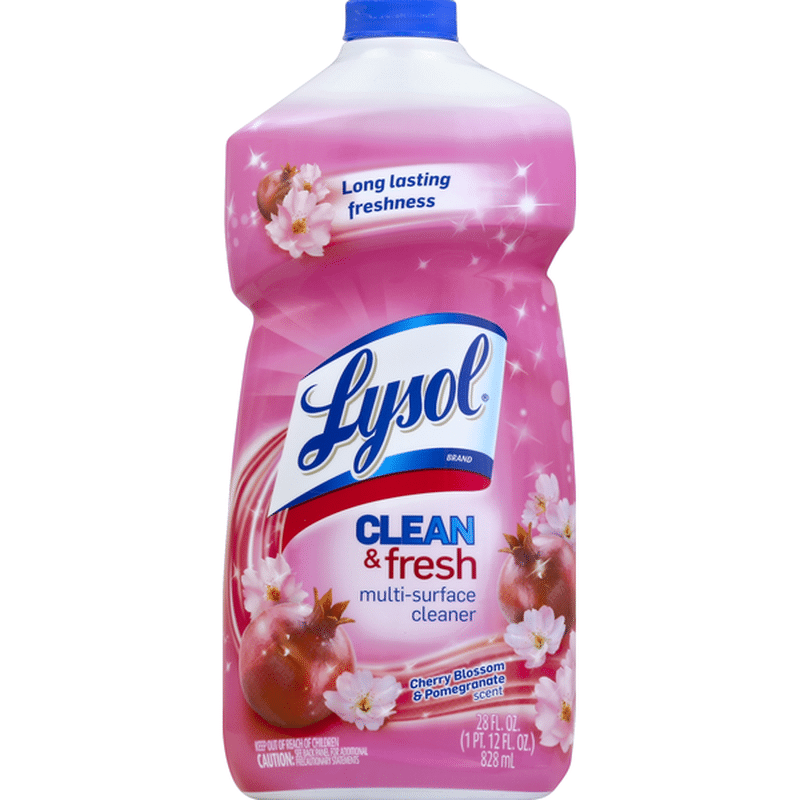 Lysol Multi-Surface Cleaner, Clean & Fresh, Cherry Blossom ...