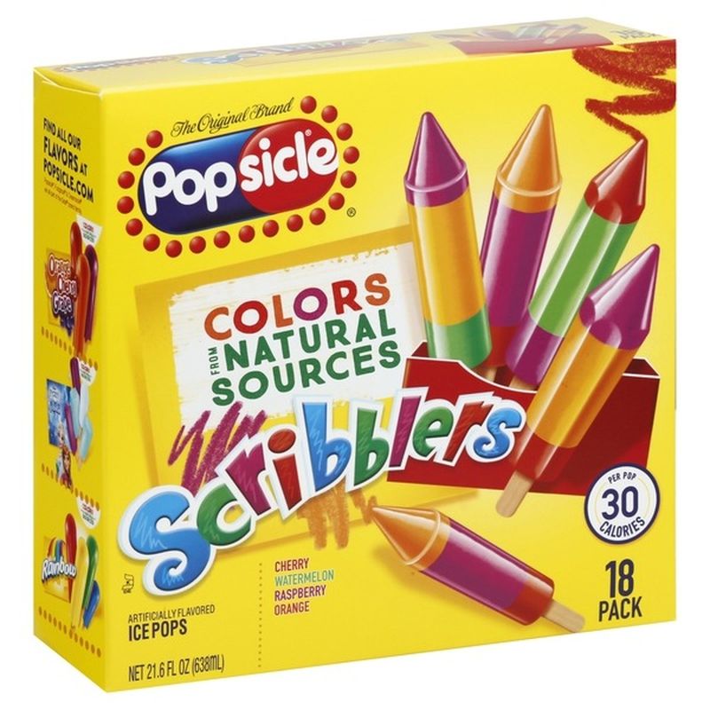 Popsicle Ice Pops Scribblers (21.6 oz) - Instacart
