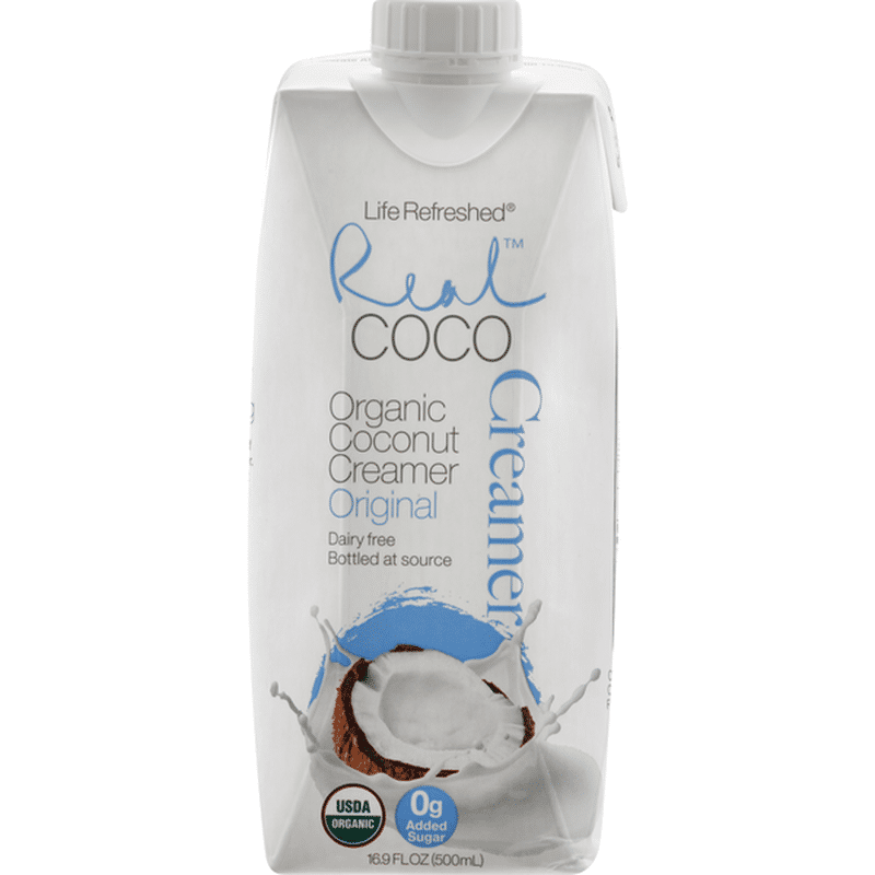 Coco Real Coconut Creamer, Organic, Original (16.9 oz) - Instacart