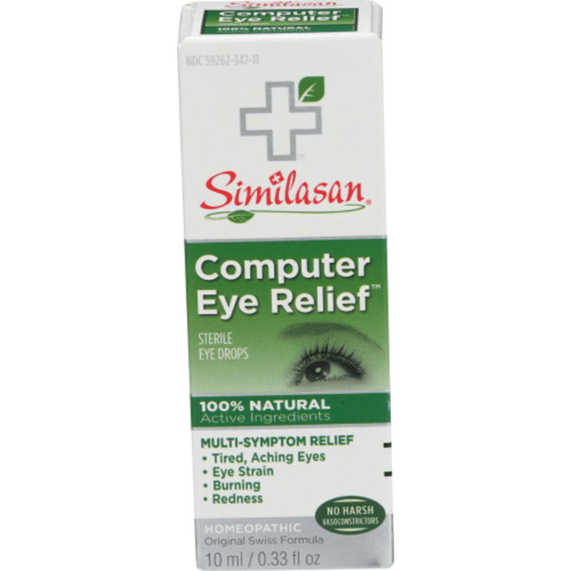 Similasan Eye Relief, Computer, Eye Drops (0.33 oz) - Instacart