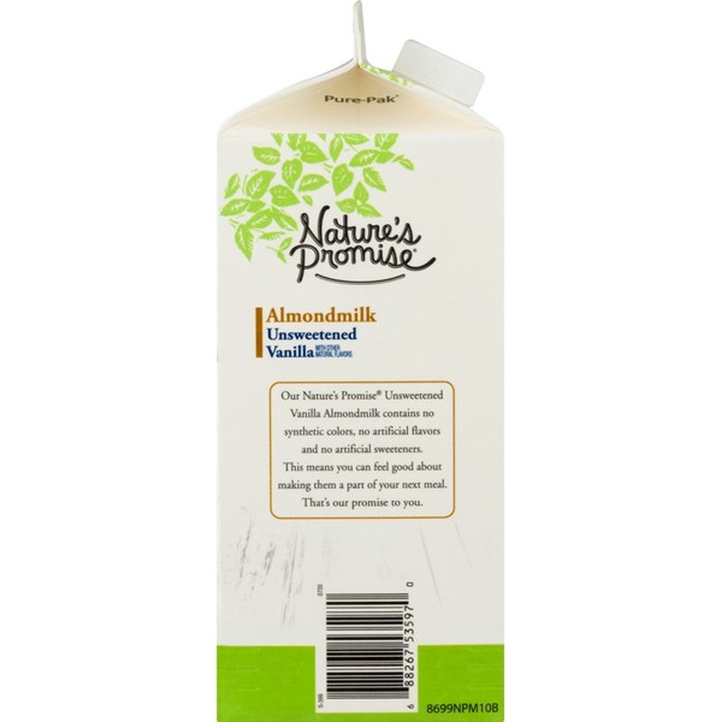 Nature's Promise Unsweetened Vanilla Almondmilk (0.5 gal) - Instacart