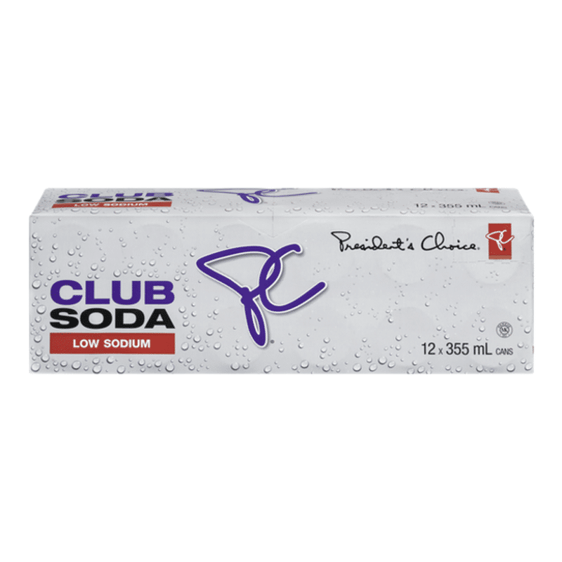 President Choice Regular Low Sodium Club Soda (4260 ml) - Instacart