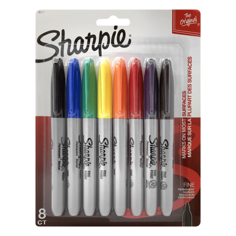 Sharpie Permanent Marker Fine Point (8 ct) from Giant Food - Instacart