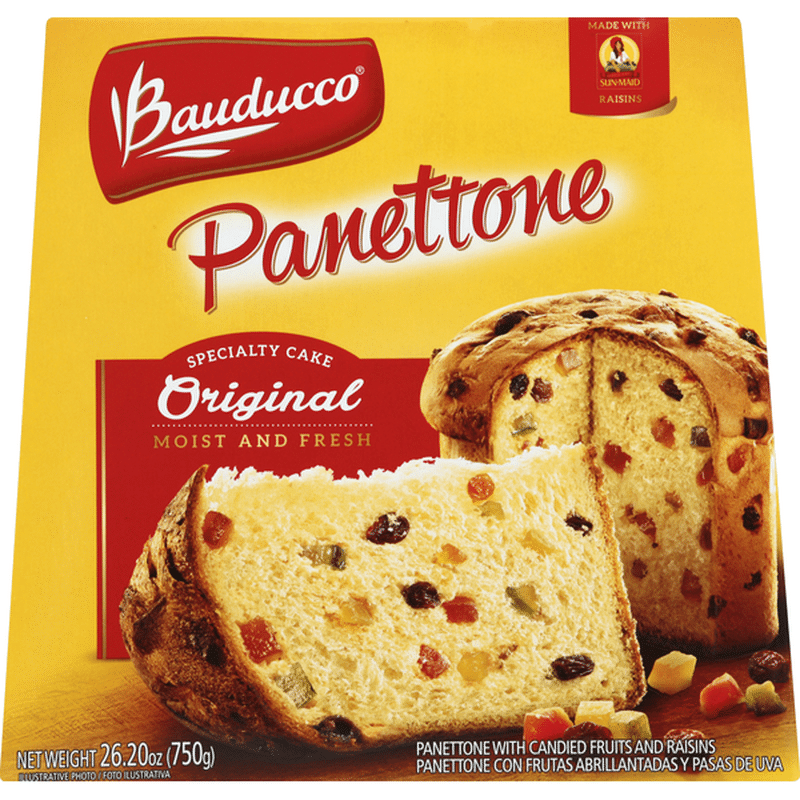 Bauducco Panettone, Original, with Candied Fruits and Raisins (26.2 oz ...