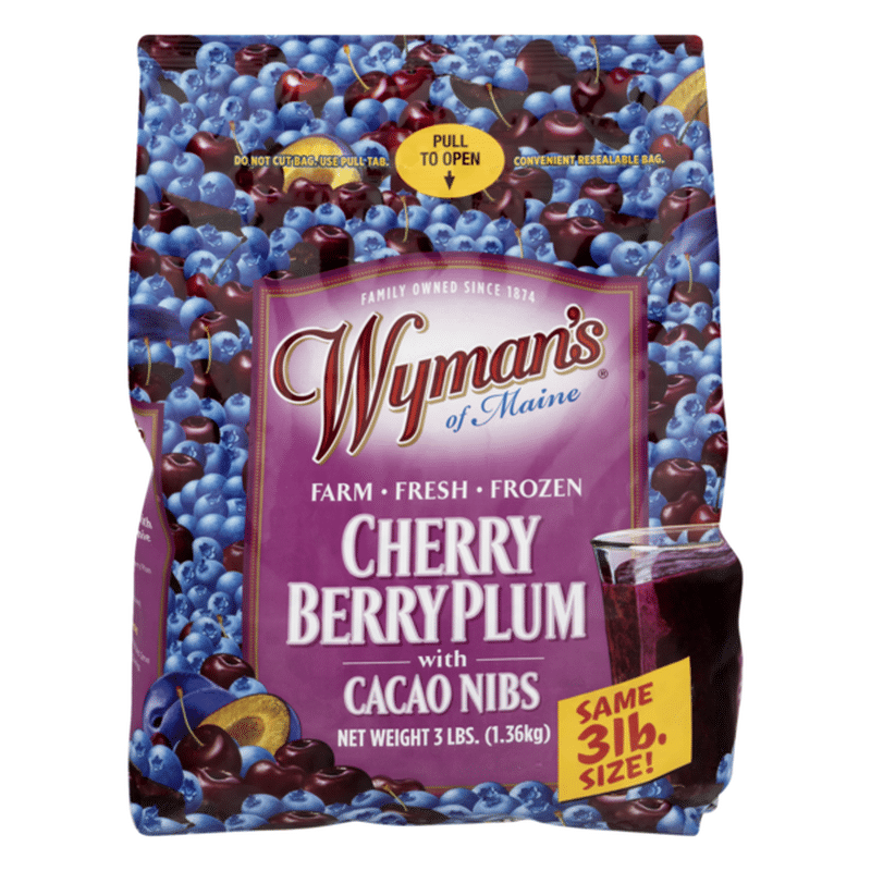 Wyman's Cherry Berry Plum with Cacao Nibs (3 lb) - Instacart