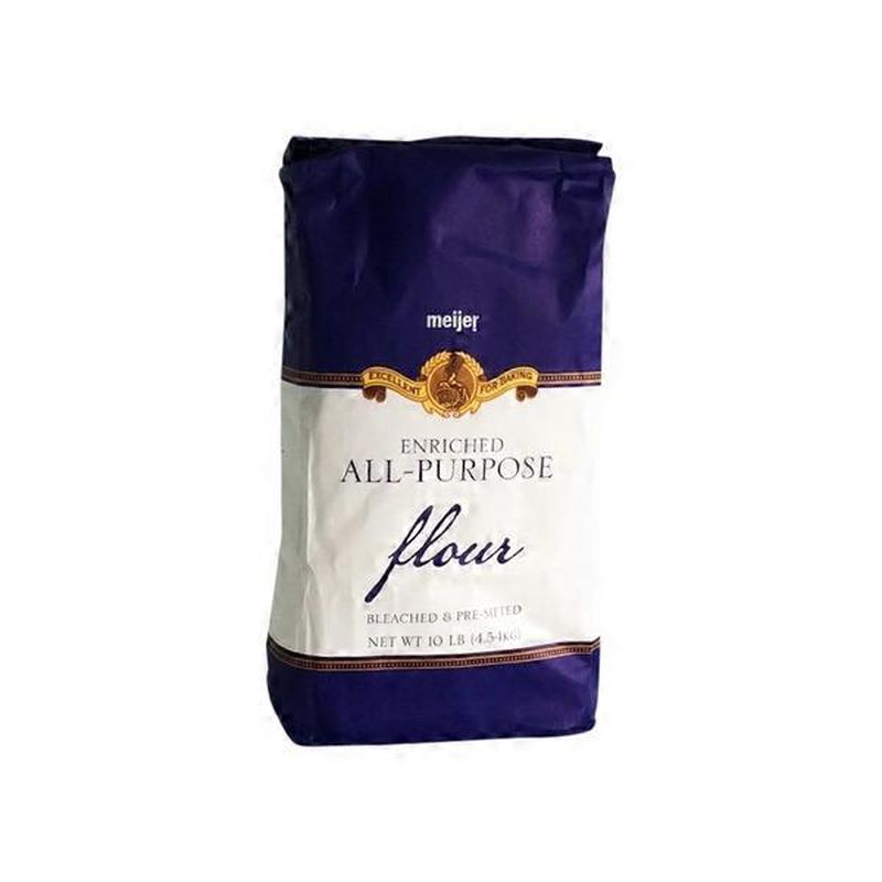 Meijer BLEACHED enriched & pre-sifted all-purpose FLOUR (10 lb) - Instacart