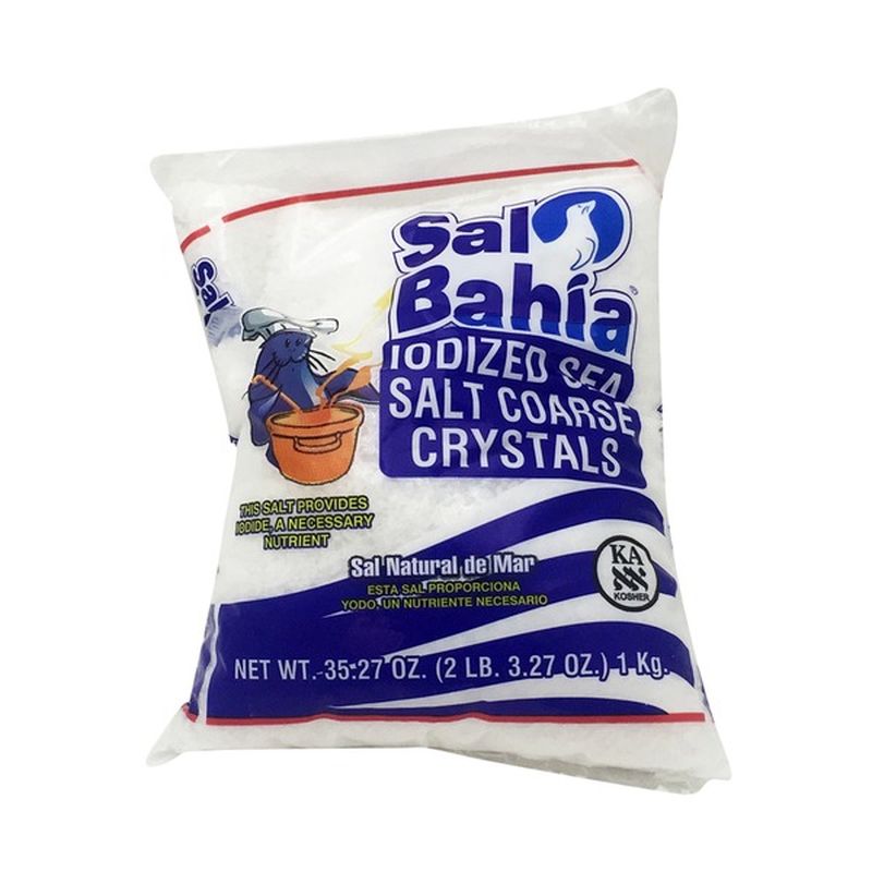 Sal Bahia Sea Salt, Coarse Crystals, Iodized (35.27 oz) - Instacart
