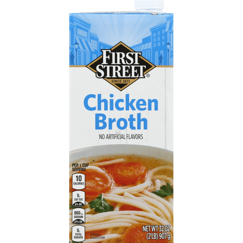 First Street Chicken Broth (32 oz) - Instacart