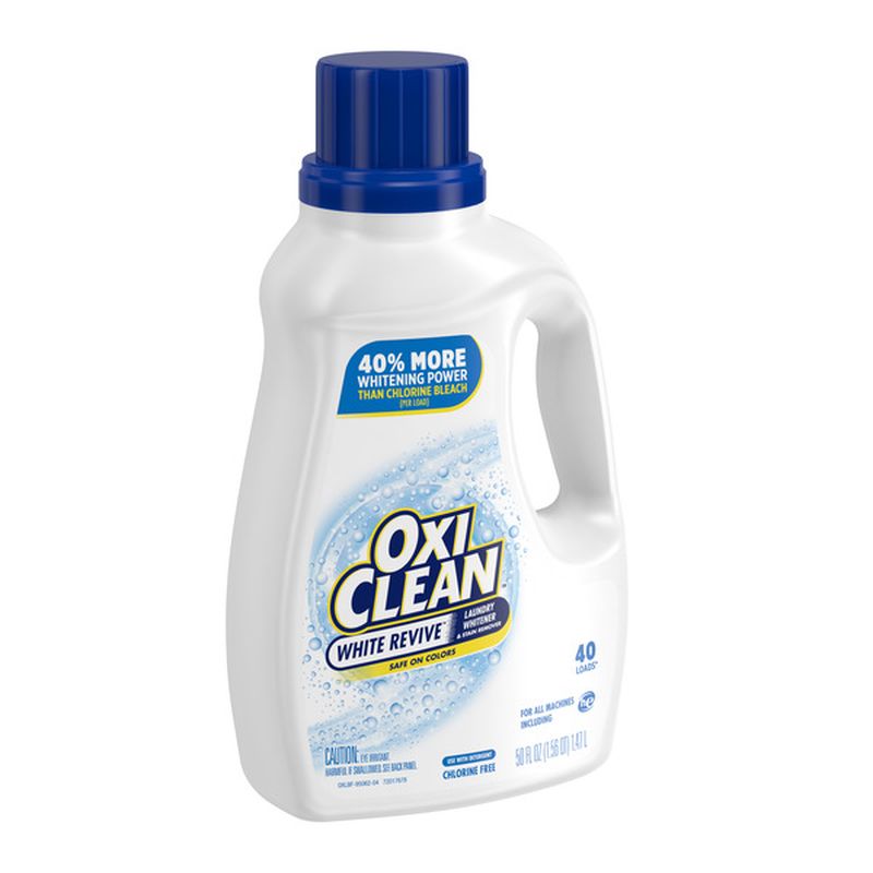 OxiClean White Revive Liquid Laundry Whitener + Stain Remover, (50 fl ...