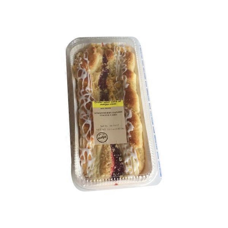 Meijer Danish Strawberry Cheese Coffee Cake (14 oz) - Instacart