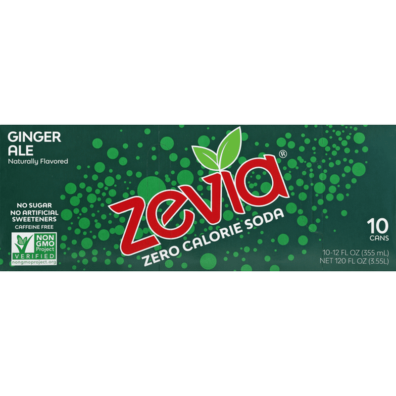 Zevia Soda, Zero Calorie, Ginger Ale (10 each) - Instacart