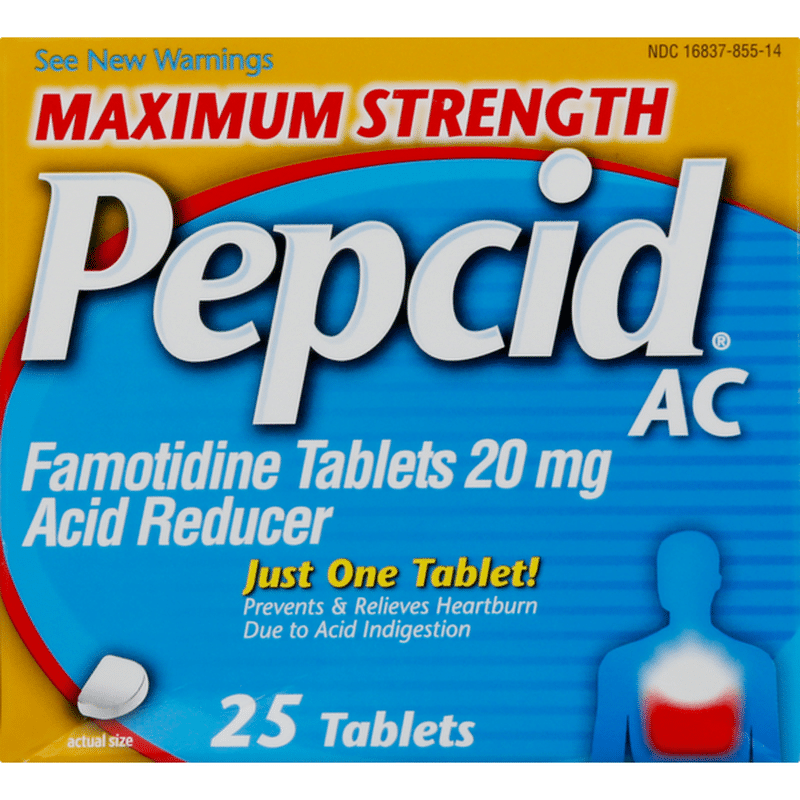 Pepcid Maximum Strength Ac Tablets (25 ct) - Instacart