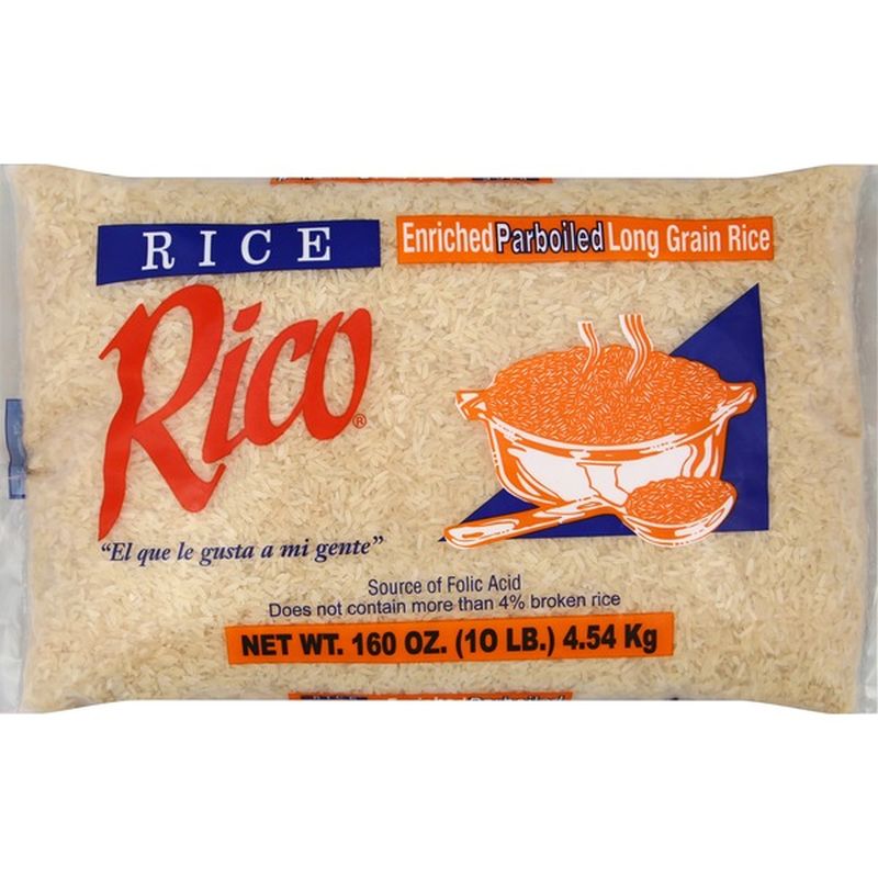 Rico's Parboiled Rice, 10 Lb (160 oz) - Instacart