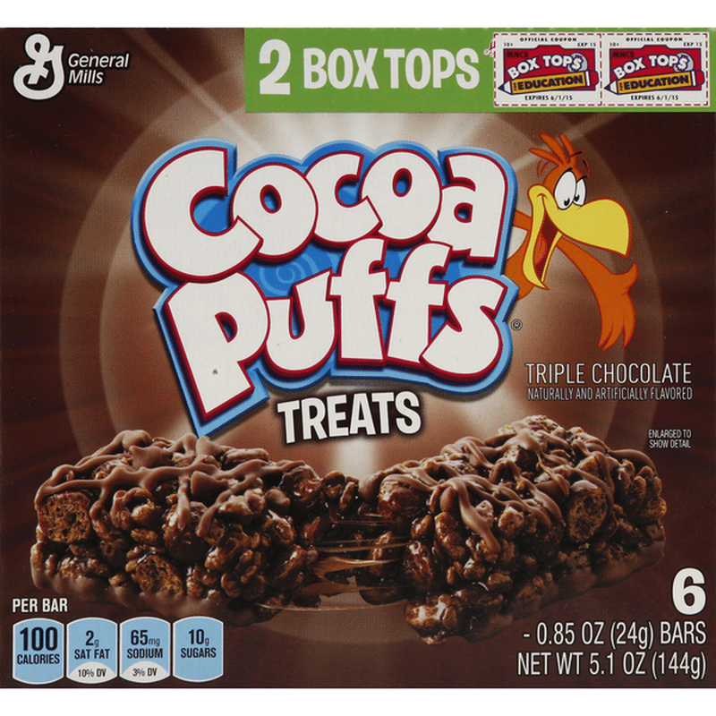 Cocoa Puffs Treats, Triple Chocolate (6 each) - Instacart
