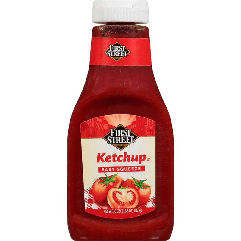 First Street Ketchup, Easy Squeeze (38 oz) - Instacart