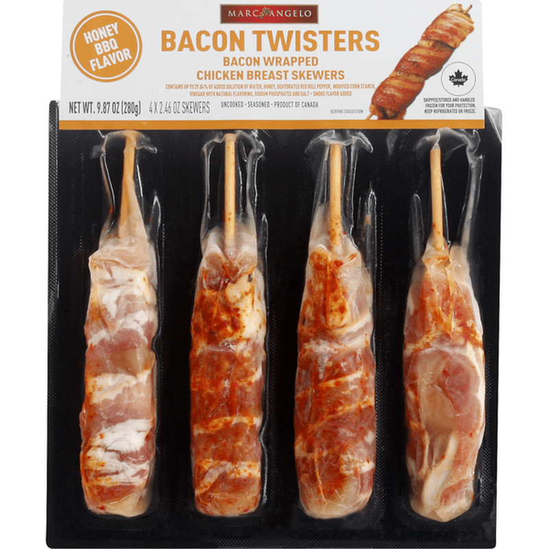 Marcangelo Bacon Twisters, Honey Bbq Flavor (4 each) - Instacart