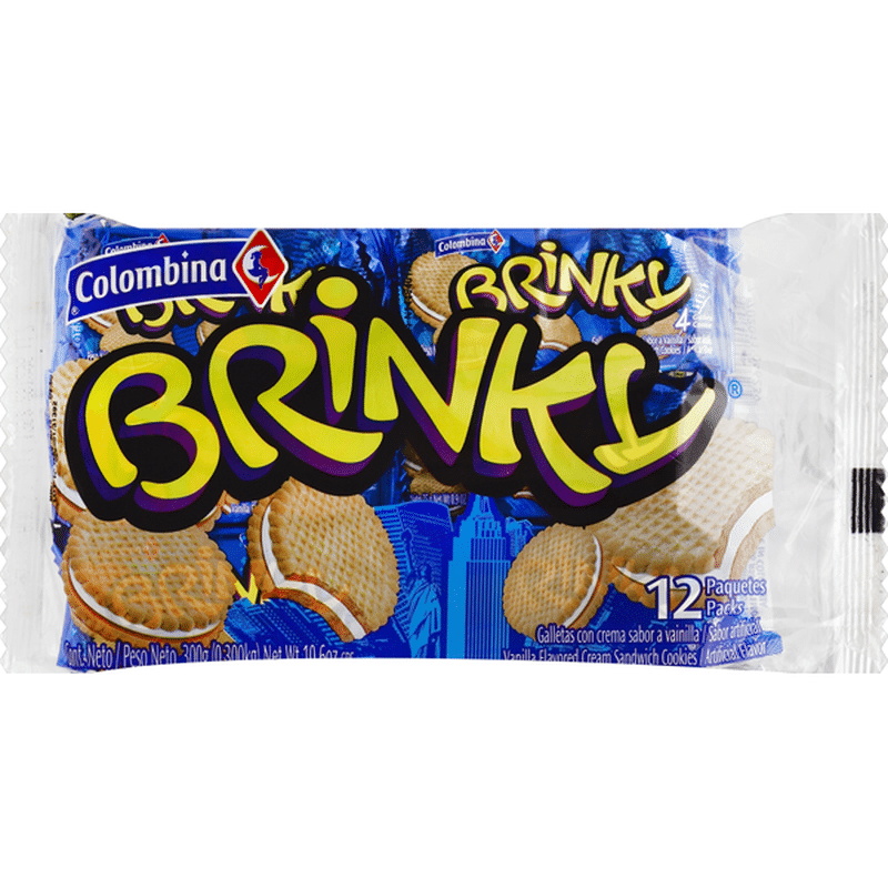 Brinky Cookies, Sandwich, Vanilla Flavored Cream (12 each) - Instacart
