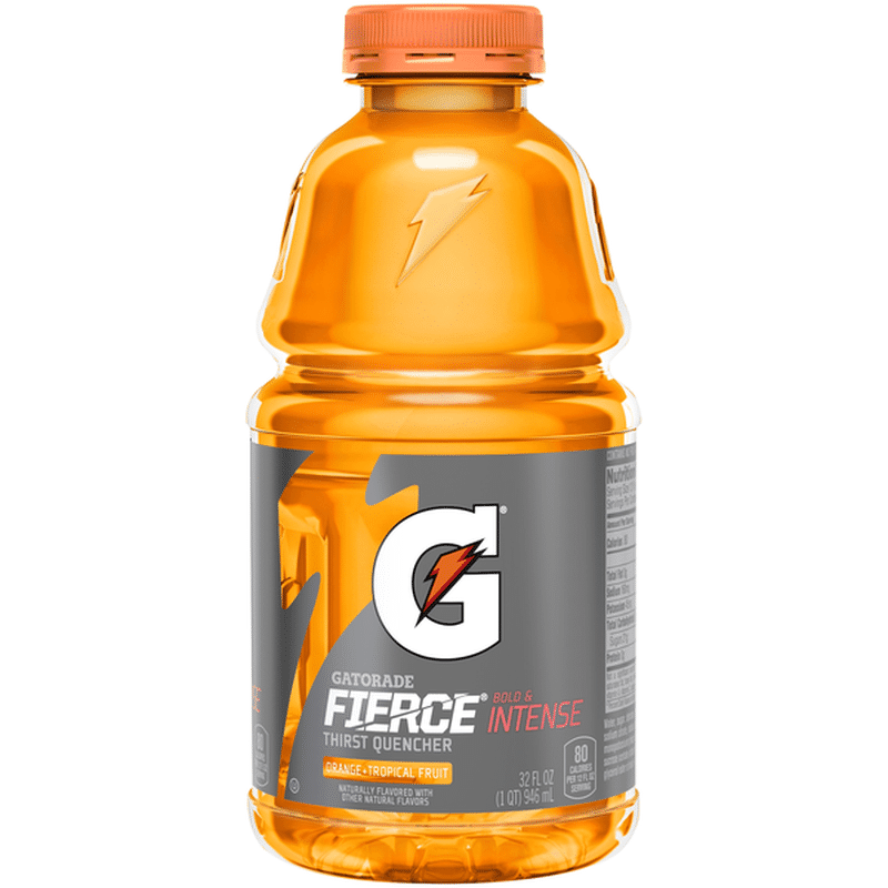 Gatorade Fierce Orange+Tropical Fruit Thirst Quencher (32 fl oz ...