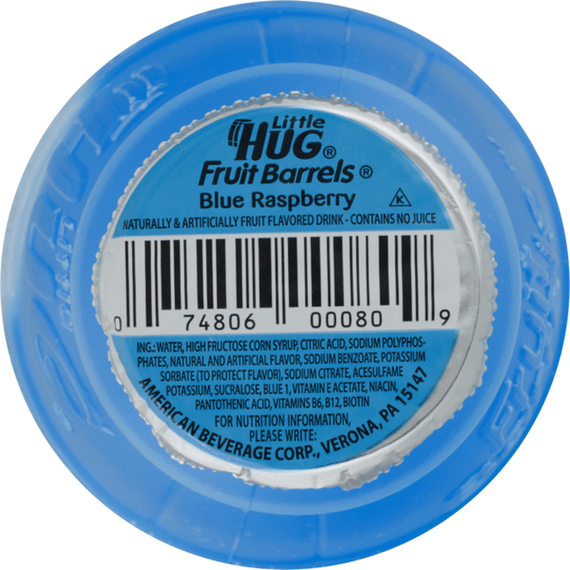 Little Hug Fruit Barrels Blue Raspberry (8 fl oz) - Instacart