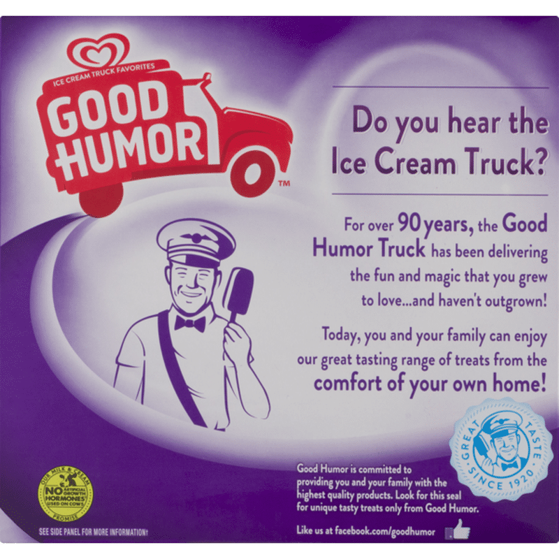 Good Humor Birthday Cake Frozen Birthday Cake Dessert Bar (2.75 fl oz ...