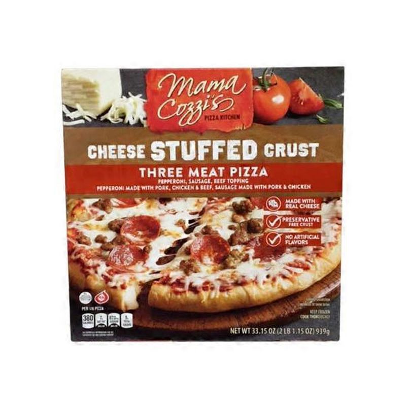 Mama Cozzi's Pizza Kitchen Three Meat Pepperoni, Sausage, Beef Topping ... Mama Cozzi's Pizza Kitchen Three Meat Pepperoni, Sausage, Beef Topping ...