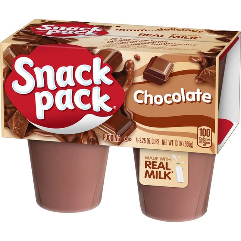 Snack Pack Pudding Chocolate (3.25 oz) - Instacart