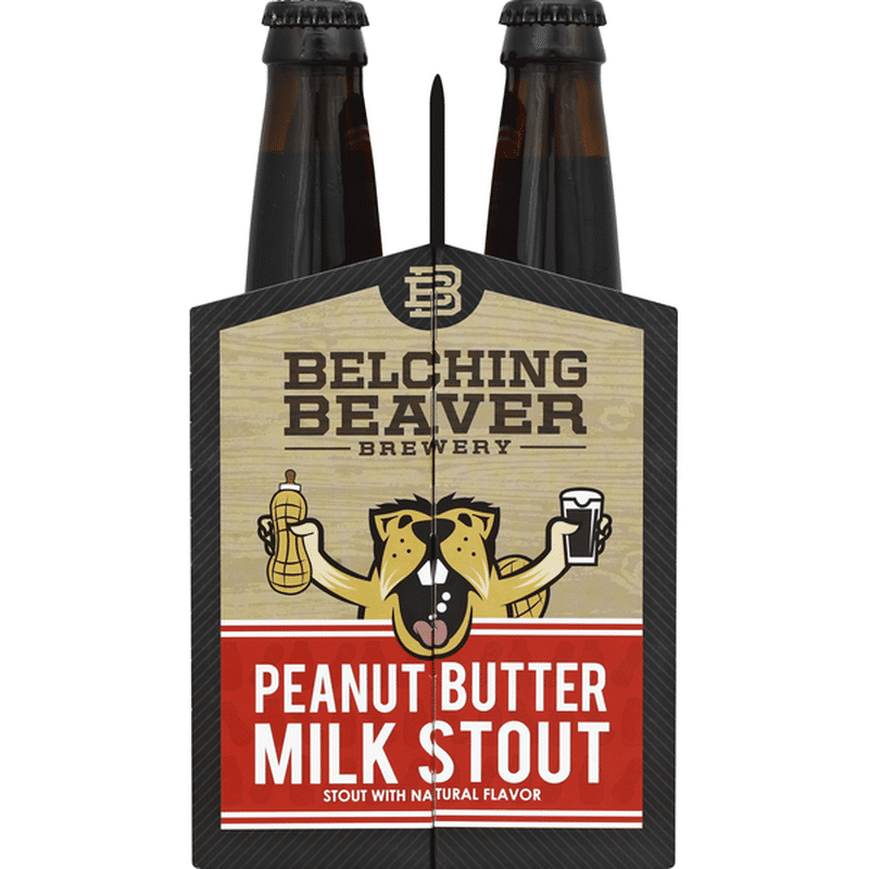 Belching Beaver Brewery Beer, Peanut Butter Milk Stout (12 fl oz ...