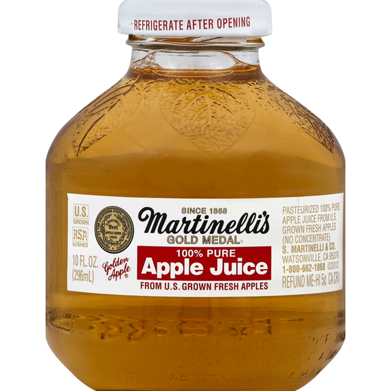 Martinelli's 100% Juice, Pure, Apple (10 oz) - Instacart