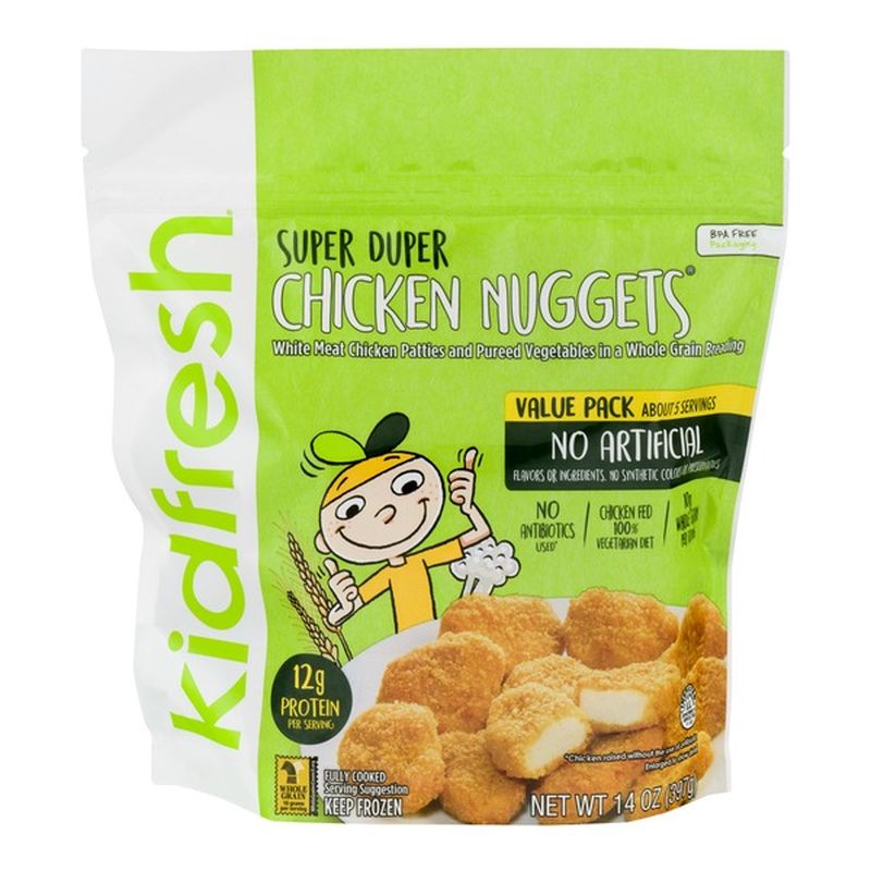 Kidfresh Chicken Nuggets, White Meat, Value Pack (14 oz) - Instacart