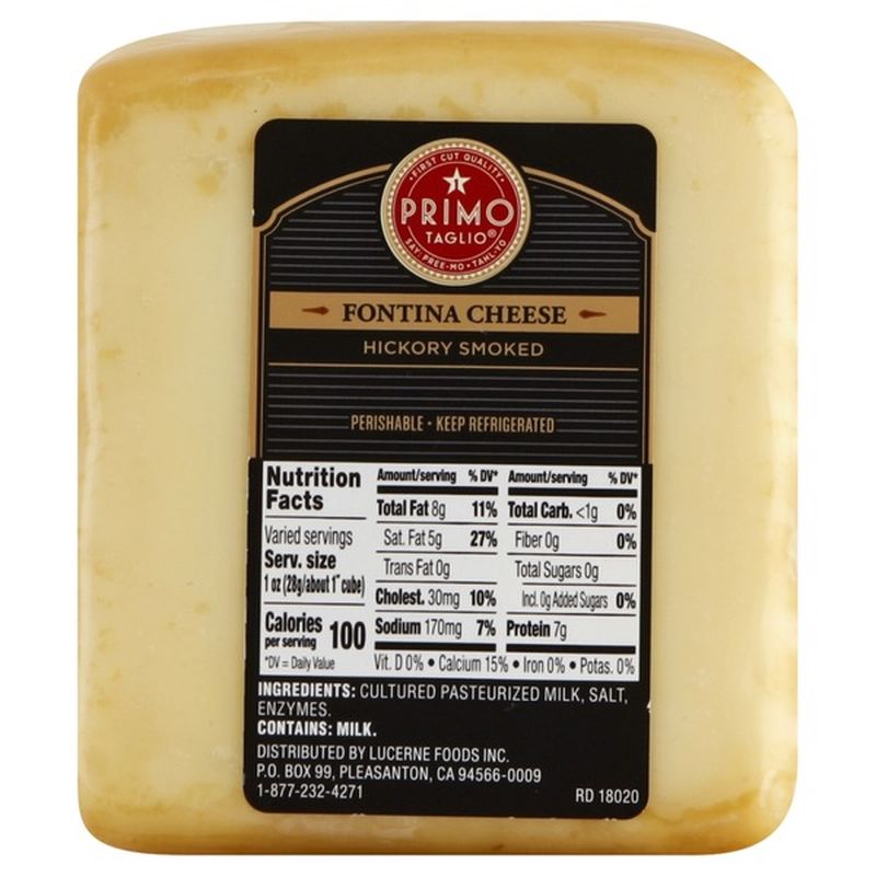 Primo Taglio Smoked Fontina Cheese Dv (per lb) - Instacart