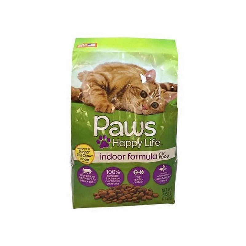 Paws Happy Life Indoor Formula Cat Food (3.15 lb) - Instacart