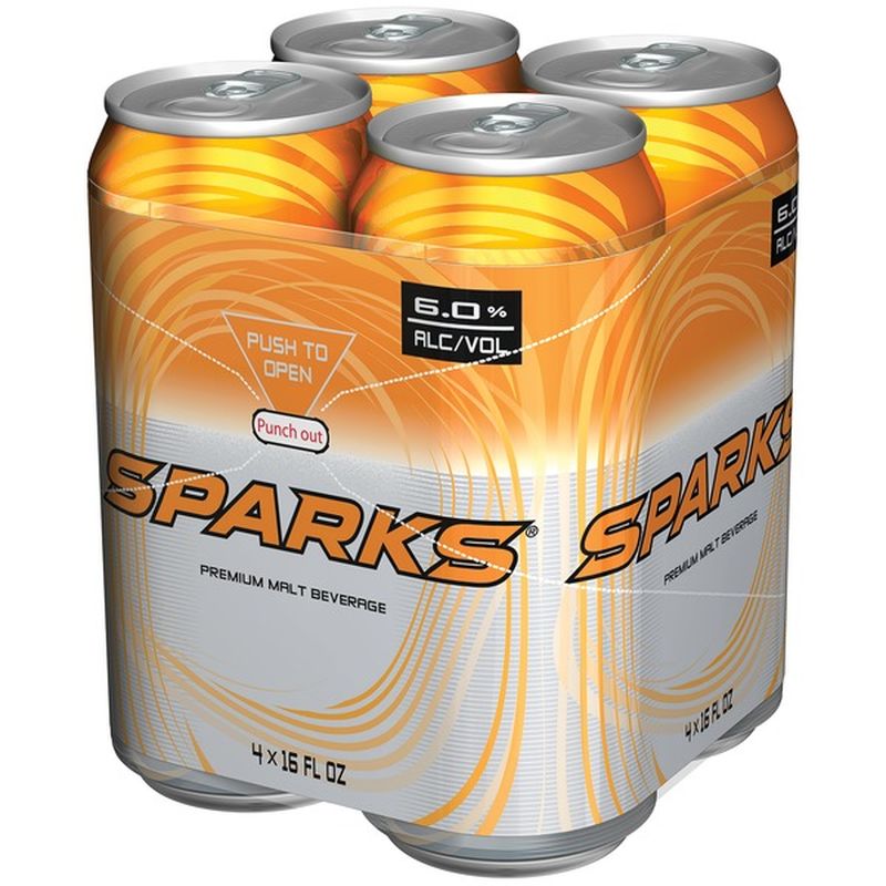 Sparks 6% Alcohol By Volume 4 Pk Premium Malt Beverage (16 fl oz ...