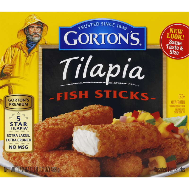 Gorton's Fish Sticks, Tilapia (17.2 oz) - Instacart