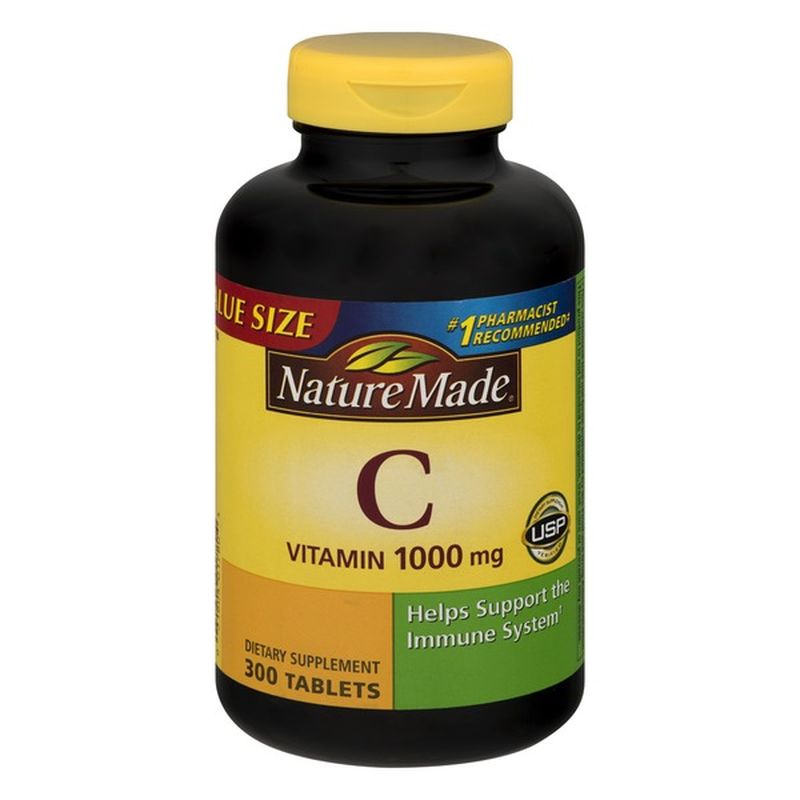 Nature Made Vitamin C 1000 mg Tablets Value Size (300 ct) from Jewel ...
