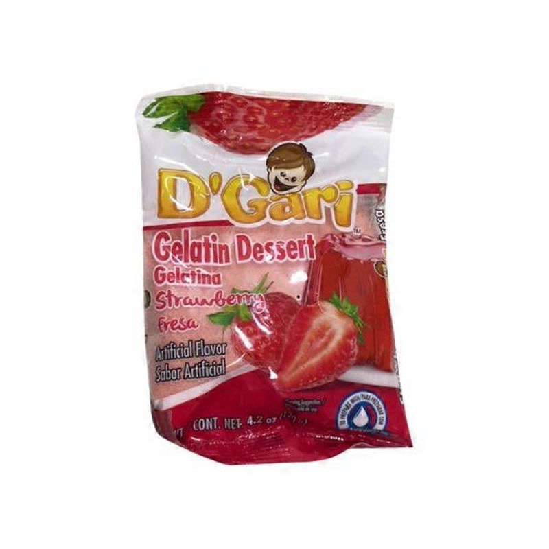 D'Gari Strawberry flavor Gelatin Dessert (4.2 oz) - Instacart