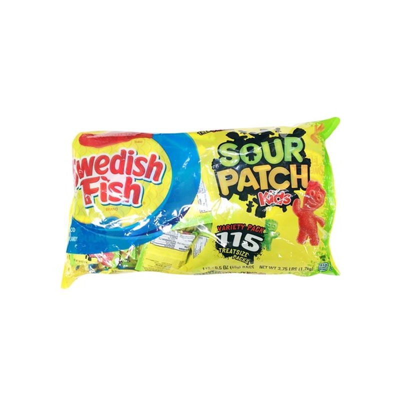 Sour Patch Kids & Swedish Fish Treat Size Variety Pack Swedish Fish ...