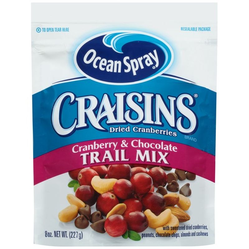 Craisins Cranberry & Chocolate Trail Mix Dried Cranberries (8 oz ...